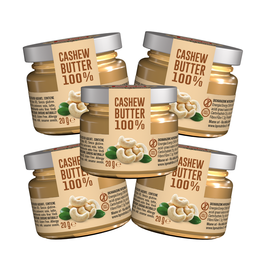 Kit 5 Cashew Butter 100% 20 g - BPR Nutrition